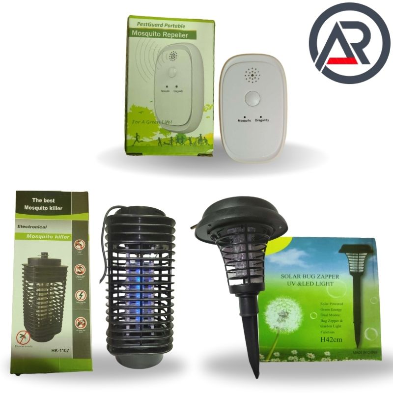 Mozzie Repellers Bundle of Indoor, Solar-Powered Outdoor & Portable Mo ...